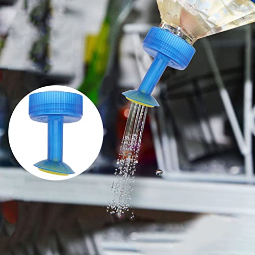 Hemoton 20pcs Water Bottle Cap Sprinklers Nozzle Plastic Bottle Watering Spout Portable Household Watering Sprinkler Heads for Seedlings Bonsai Vegetables Random Color