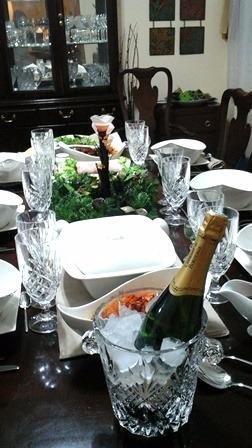 Elegant Crystal Ice Bucket with handles, wine cooler bucket, For weddings,events, parties