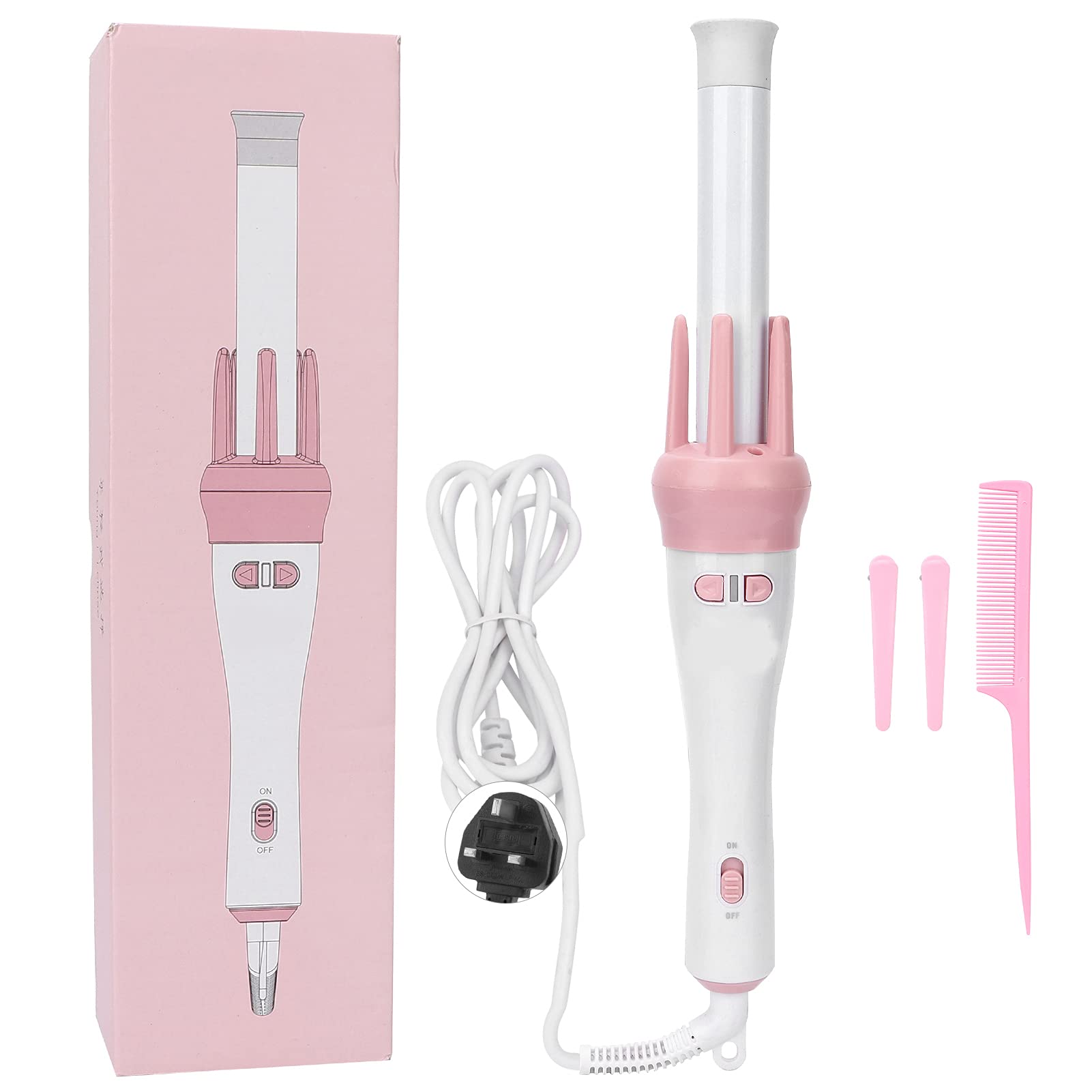 Hair Curler, Automatic Curling Iron Rotating Curling Iron 360° Rotating Curling Iron Ceramic Anion Professional Curling Iron Two-Way Rotating Styling Tool 110-240V Pr