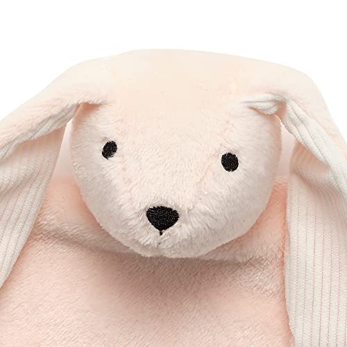 Lambs & Ivy Pink Bunny Soft Baby/Child/Toddler Plush Lovey Security Blanket