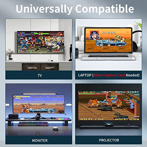 Wireless Retro Game Console, HeavenBird 64G HD Classic & 3D Games Stick Built in 47 Emulators with 40000+ Games & Dual 2.4G Wireless Controllers, 4K HDMI Video Games for TV, Gift for Adults & Kids