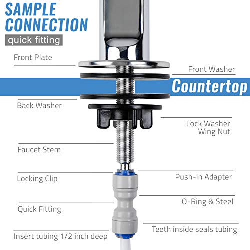 iSpring GB1 Lead-Free Reverse Osmosis Filter Drinking Water, Standard Non-Air Gap RO Faucet, Chrome 2