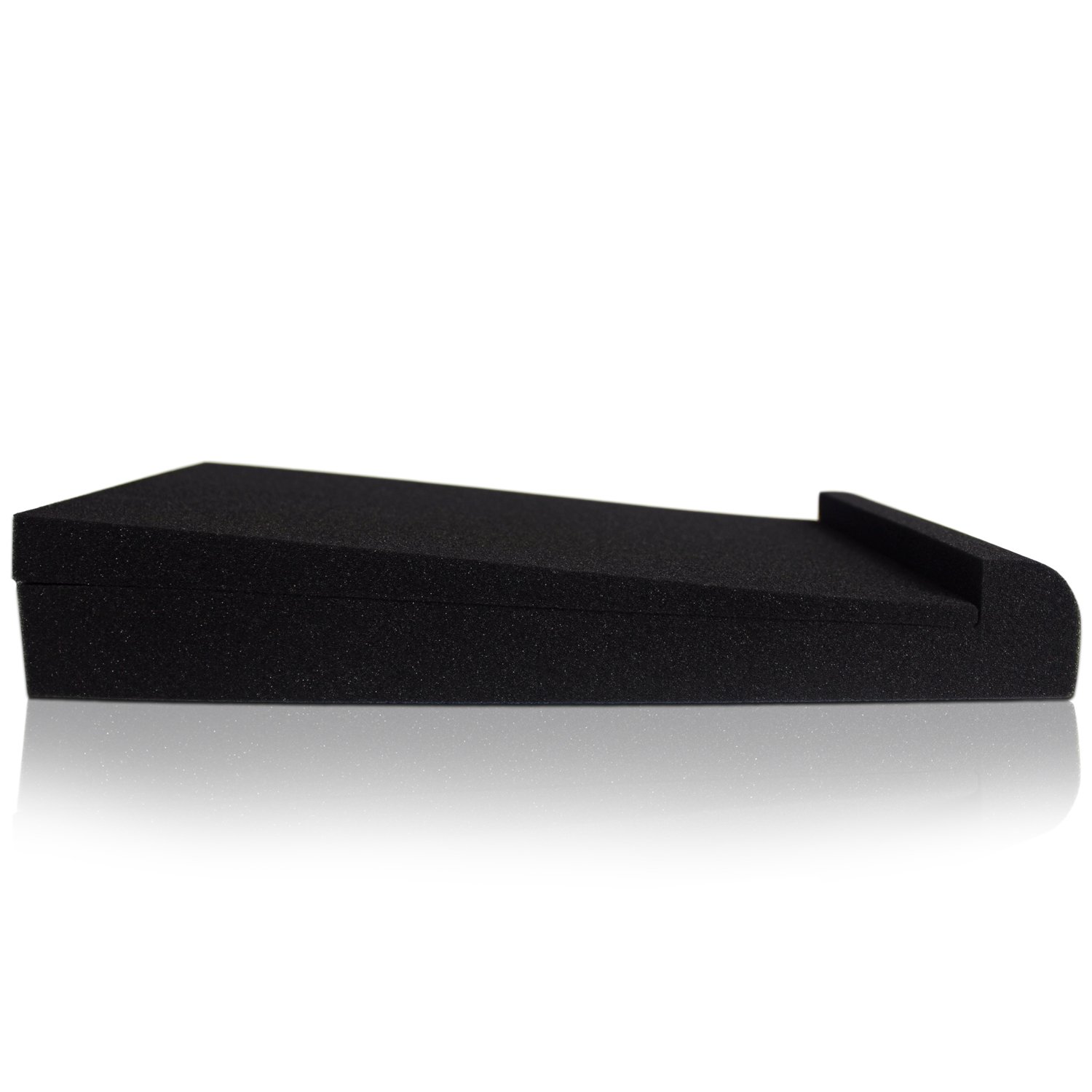 Studio Monitor Isolation Pads - Suitable for 4"- 5" inch Speakers - Speaker Isolation Pads Fits Most Desktops - High-Density Acoustic isolation Foam - Angled Speaker Foam Stand - 2 Speaker Pads