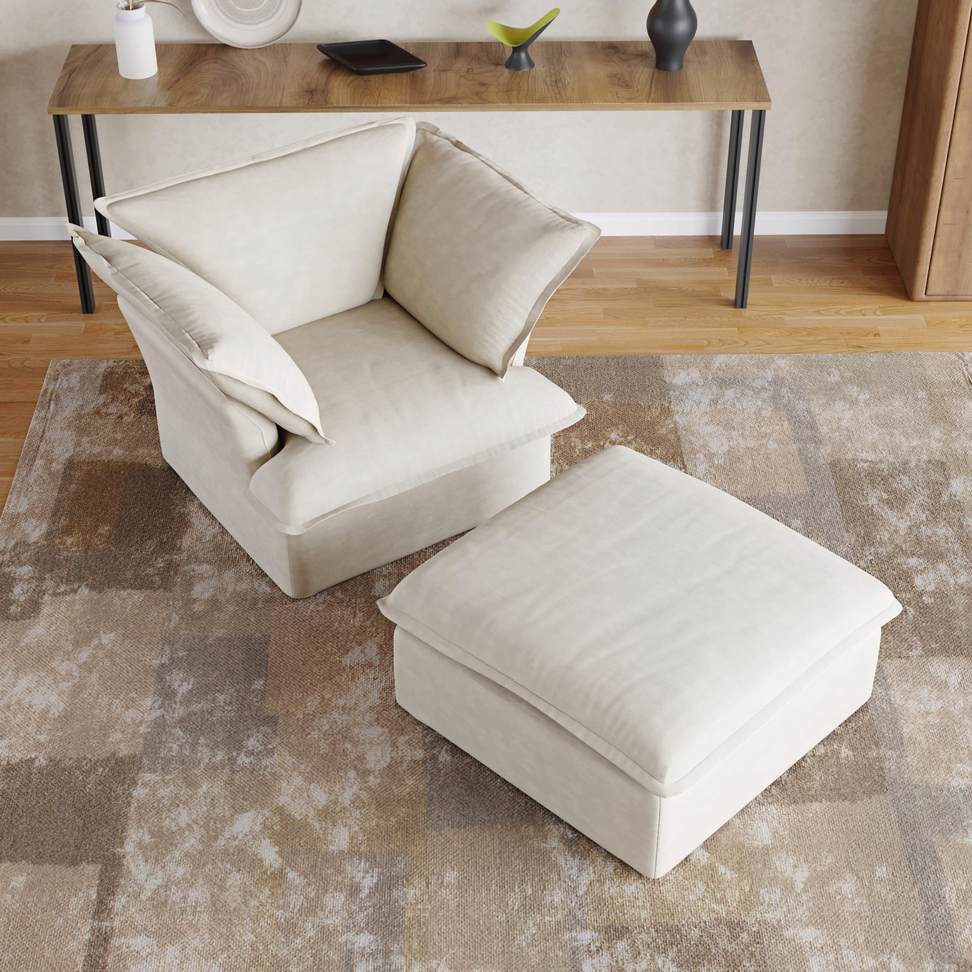 MGH Ottoman, Modular Sectional Sofa,Minimalist Sofa Couch for Modern Living Room Sofa Sets for Office House