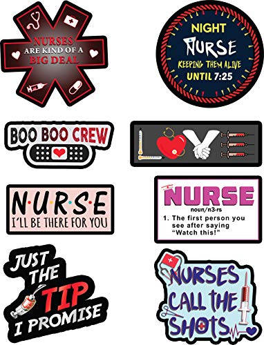 Nurse Stickers - Support Nurses with These Medical Stickers - Show Your Nursing Pride - Cool Stickers for Nurses - Pack of 33
