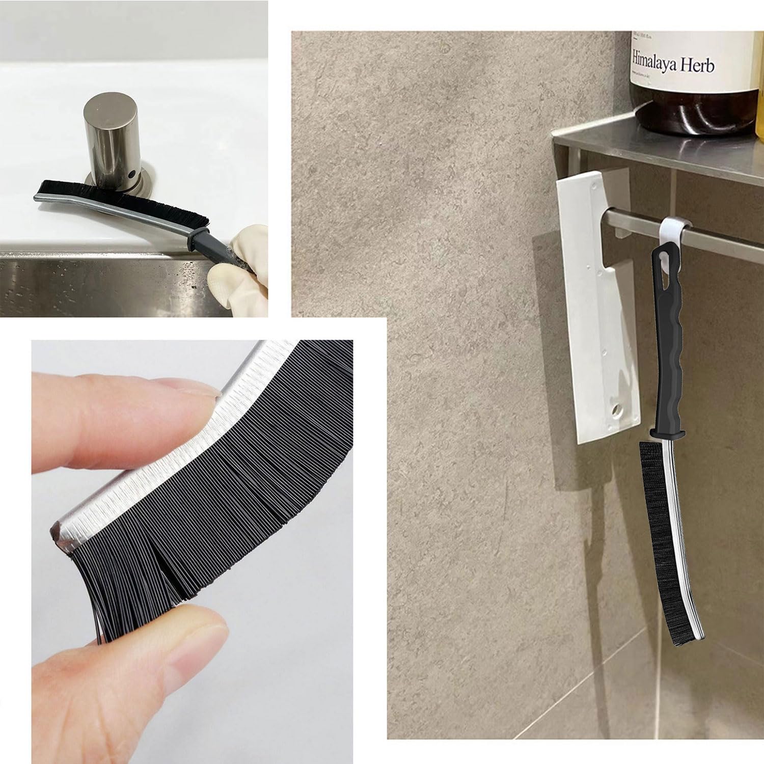 Gap Cleaning Brush, Dead Corners Multifunctional Brushes,Bathroom Crevice Gaps Cleaning Brush,Clean The Dead Corners of Bathroom Kitchen Tiles for Bathroom Kitchen Tiles Window Slots (5pcs)