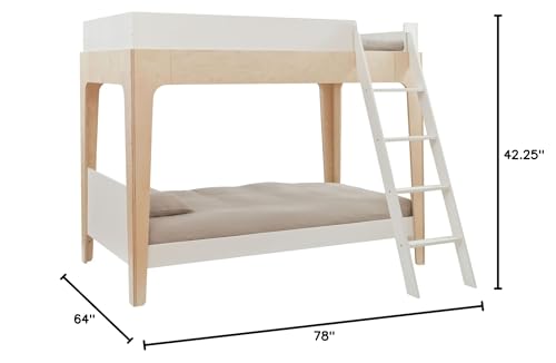 OEUF Perch Bunk Bed - Birch/White
