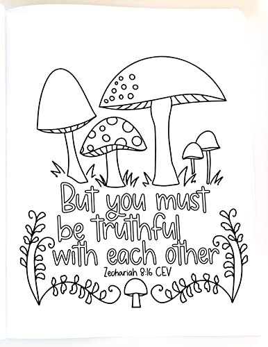 The Bible Coloring Book for Girls: Color 40 Cute Designs of Inspirational Verses & Christian Artwork