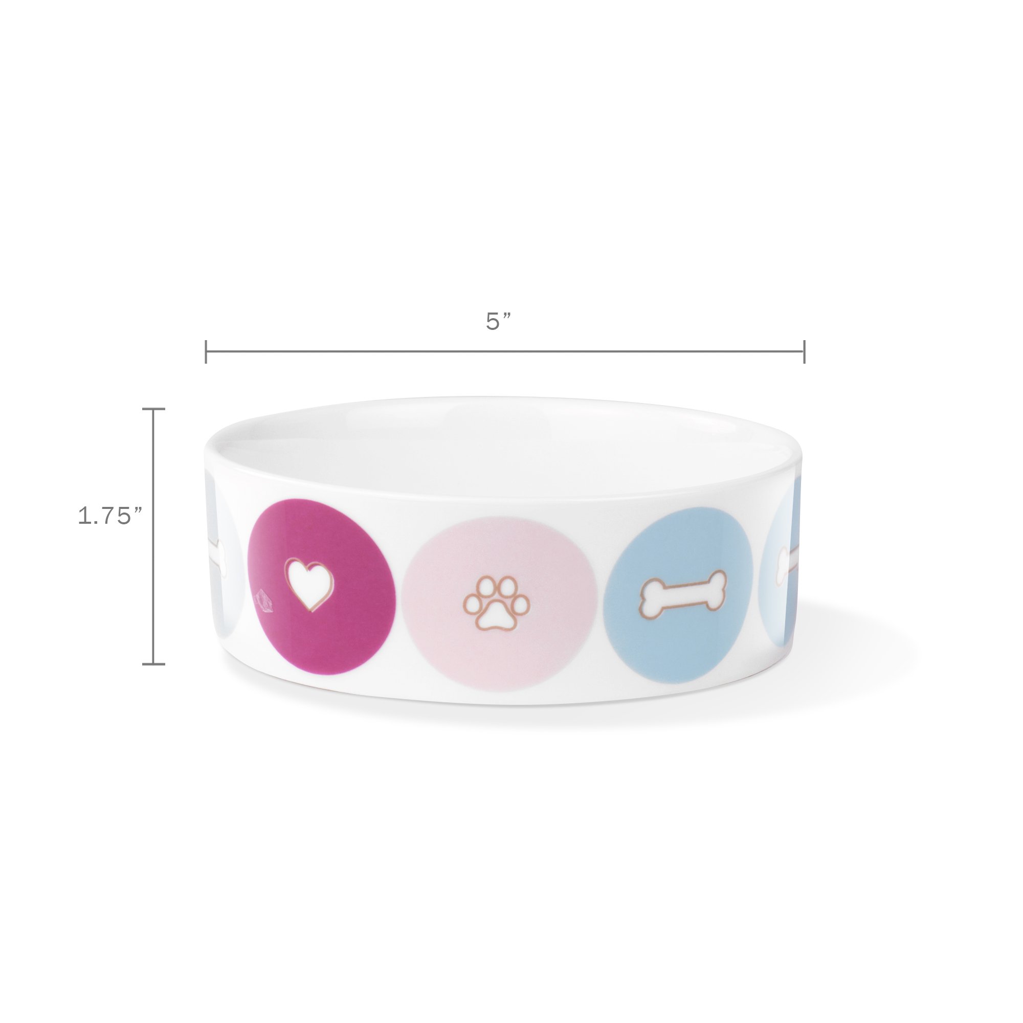 FRINGE STUDIO Pas Pet Icons Small Straight Bowl (473035)