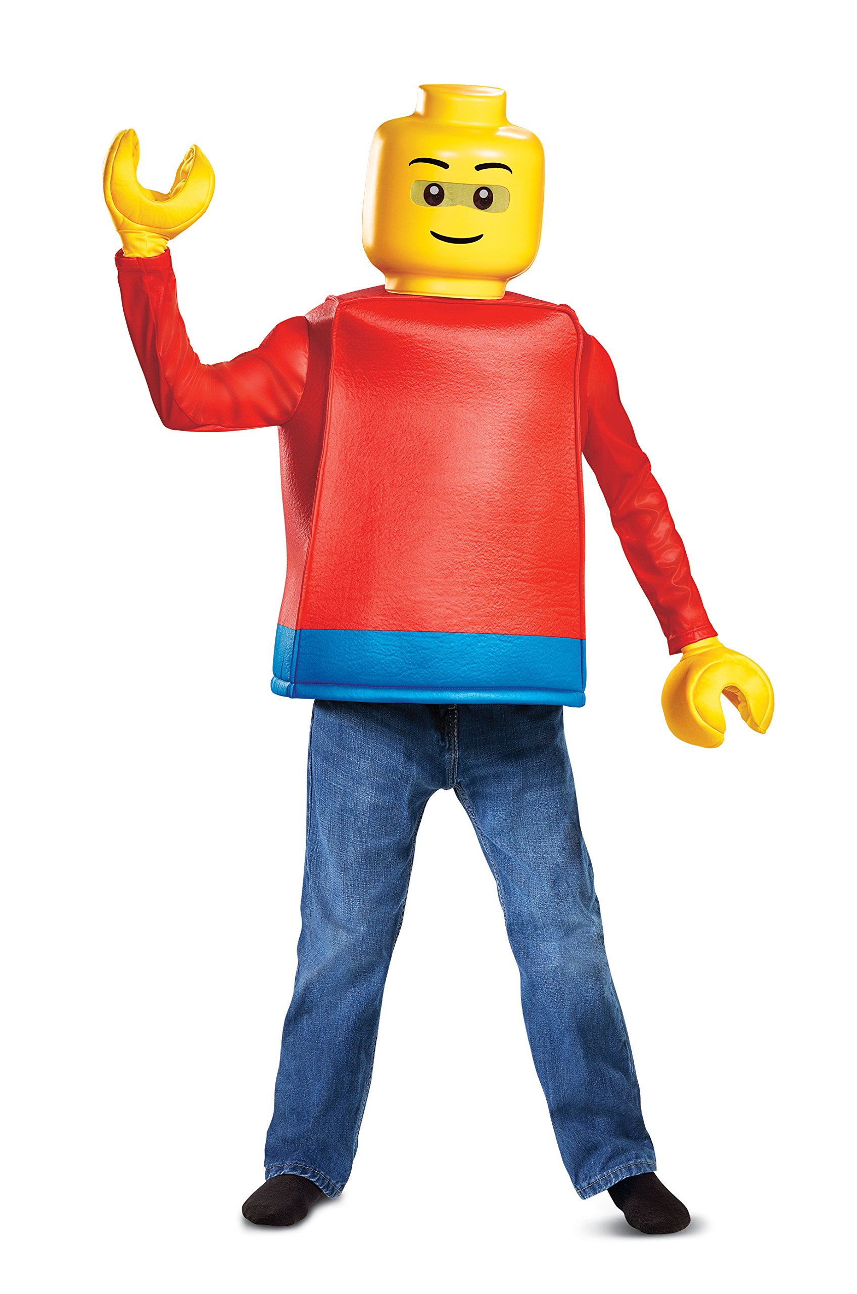 Disguise LEGO Guy Classic Child Costume, Red, Size/(4-6)
