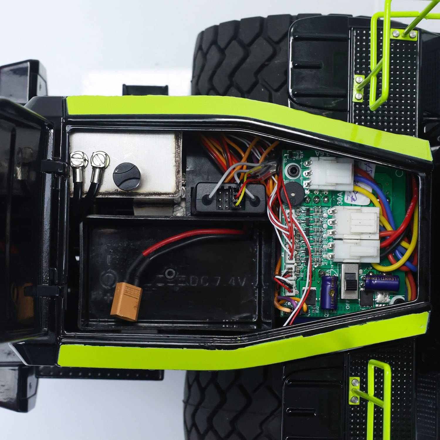 Huina 1/16 K966 Kabolite 2.4G Hydraulic Rc Loader Car Sound & Light Led System
