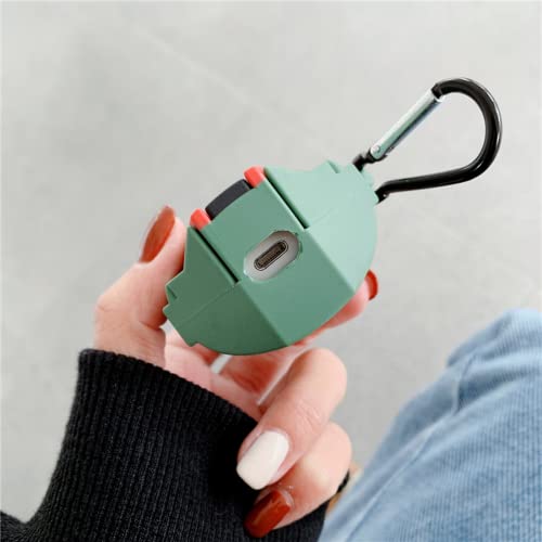 HENJI Case for AirPods 3rd Generation, 3D Popular Cute Mandalorian Boba Fett Design Soft Silicone Portable&Shockproof Cover for Apple Airpods 3 2021 (Boba Fett)