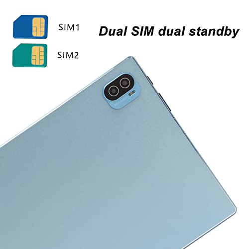 Kids Tablet, 6GB 128GB 2.4G 5G Dual Band WiFi Dual Camera 10in Tablet MT6889 8 Core Writing Processor (US Plug)