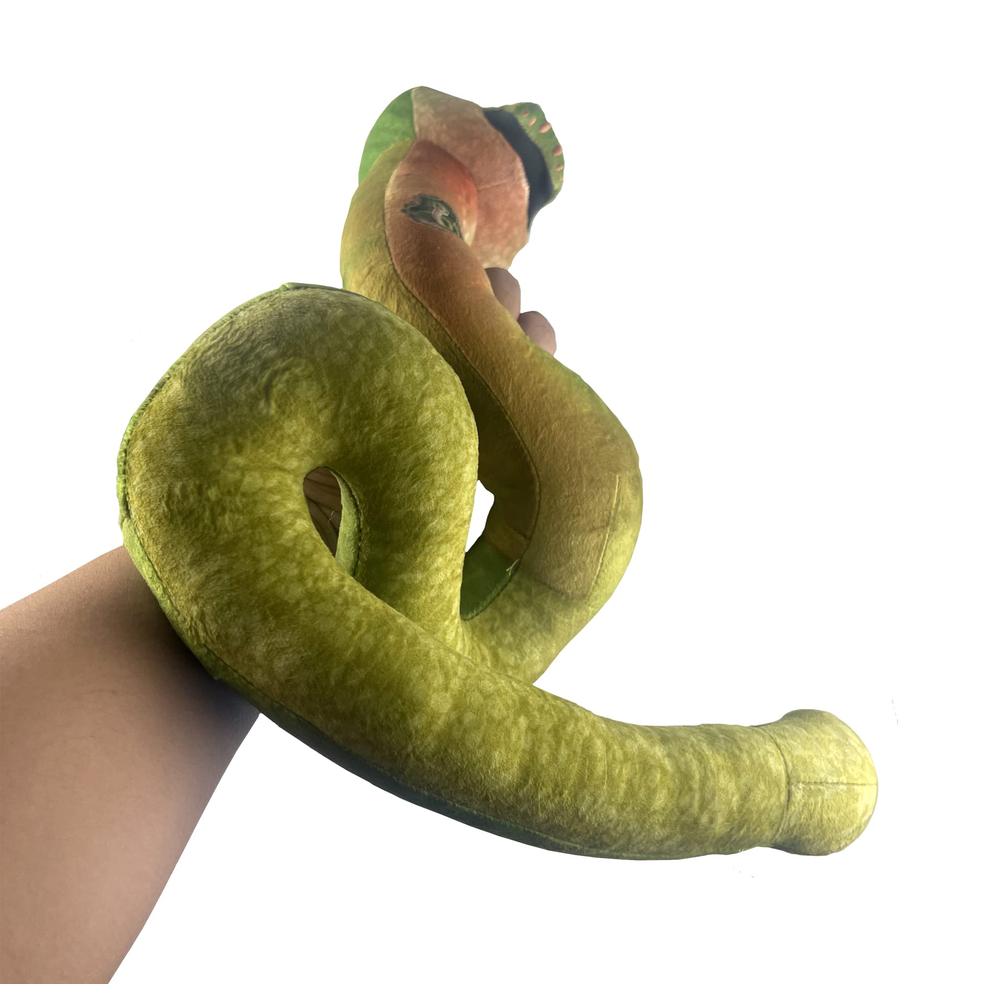faystird College Green Snake Plush Small Collectible Cute Funny Stuffed Toy