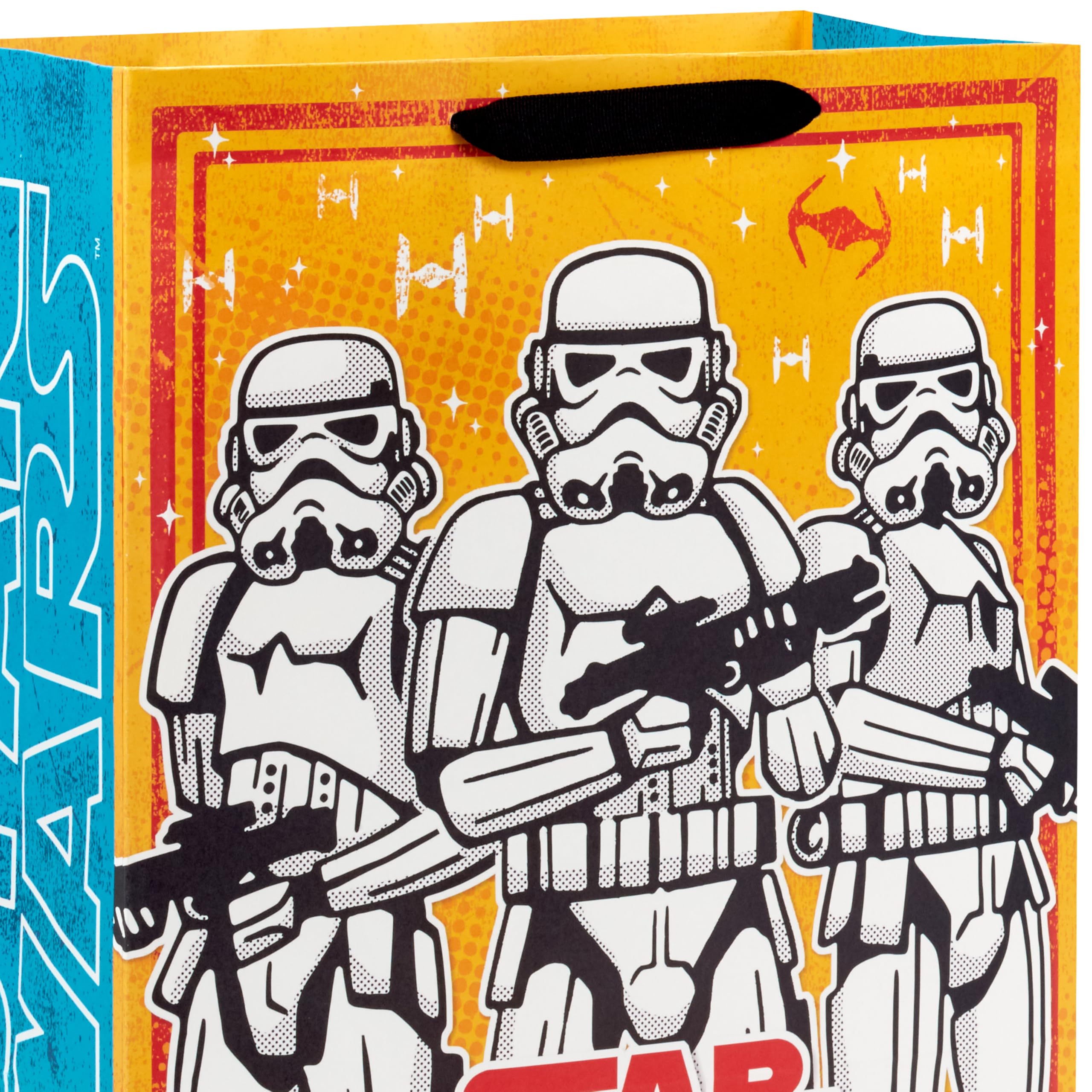 Hallmark Star Wars 13" Large Gift Bags (3 Bags: Darth Vadar and Storm Troopers) for Birthdays, Christmas, Holidays