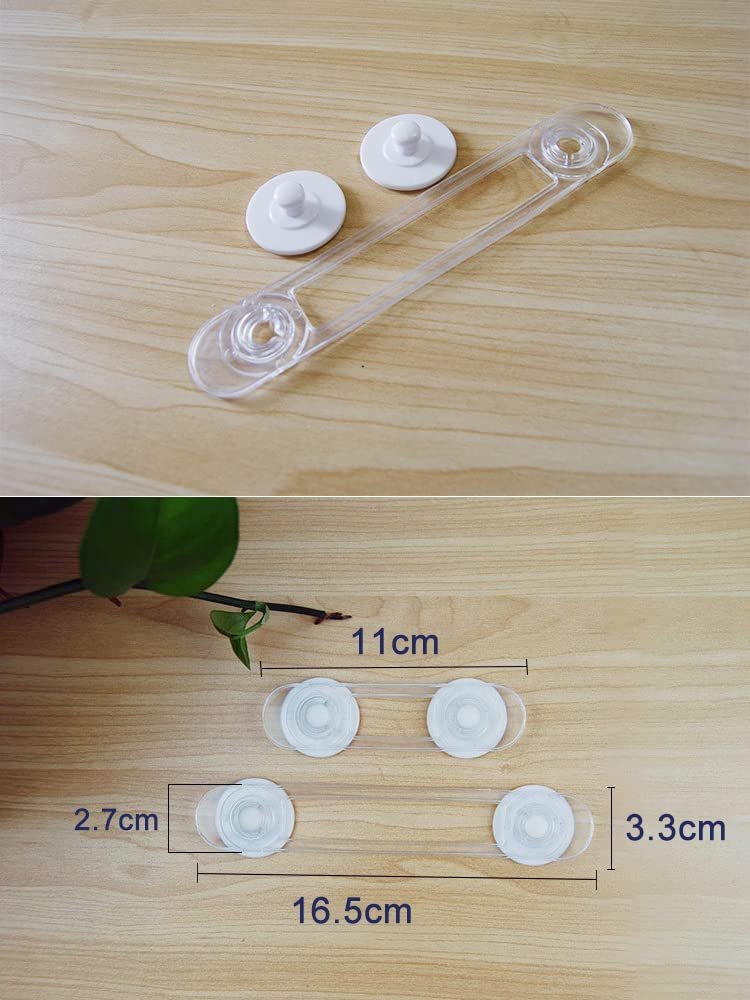 Yyinone 10pcs Baby Safety Strap Locks for Cabinets, Drawers, Fridge, Dishwasher, Toilet Seat, Closet, Oven,Trash Can, Adhesive No Drilling Child Proofing Safety Locks