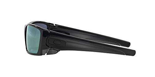 Oakley Men's OO9096 Fuel Cell Rectangular Sunglasses, Polished Black Ink/Emerald Iridium, 60 mm
