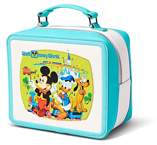 Loungefly - Disney - Walt Disney World 50th Anniversary - Mickey Mouse and Friends Lunchbox Style - Purse Bag