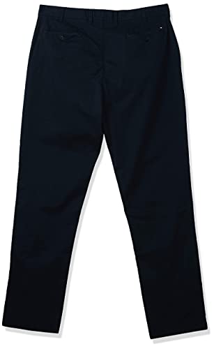 Tommy Hilfiger mens Big and Tall Classic Fit Stretch Chino Casual Pants, Navy Blazer, 42W x 34L US
