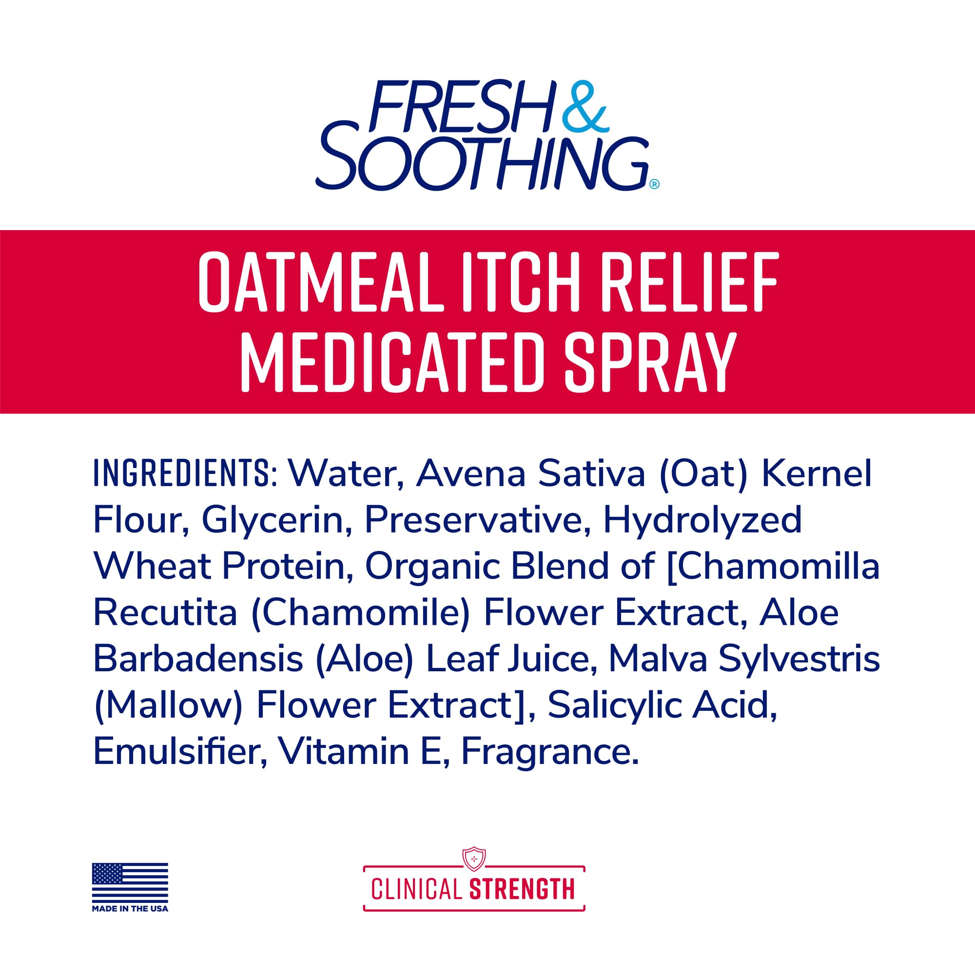 Naturel Promise Fresh & Soothing Oatmeal Itch Relief Medicated Spray, 8oz