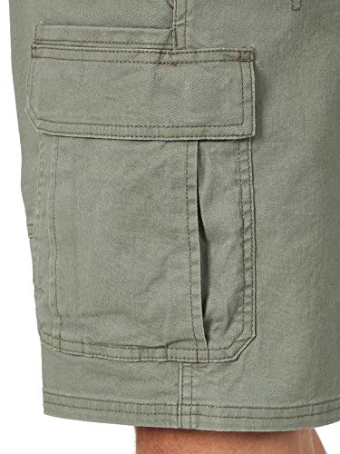 Wrangler Authentics mens Classic Stretch Cargo Shorts, Dusty Olive, 34 US