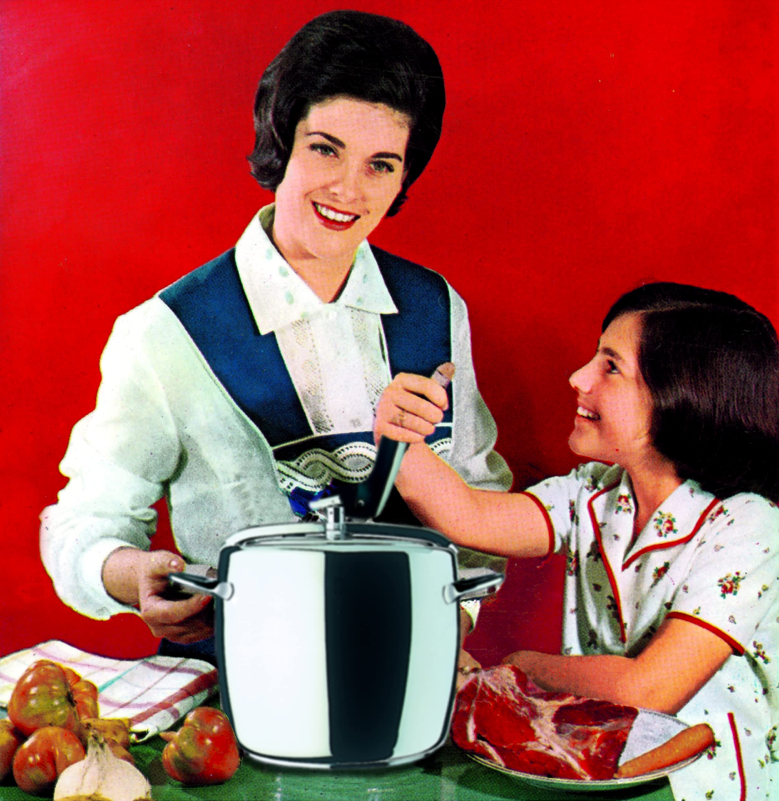 MEPRA, 1950 PRESSURE COOKER, 7-LITER,Silver