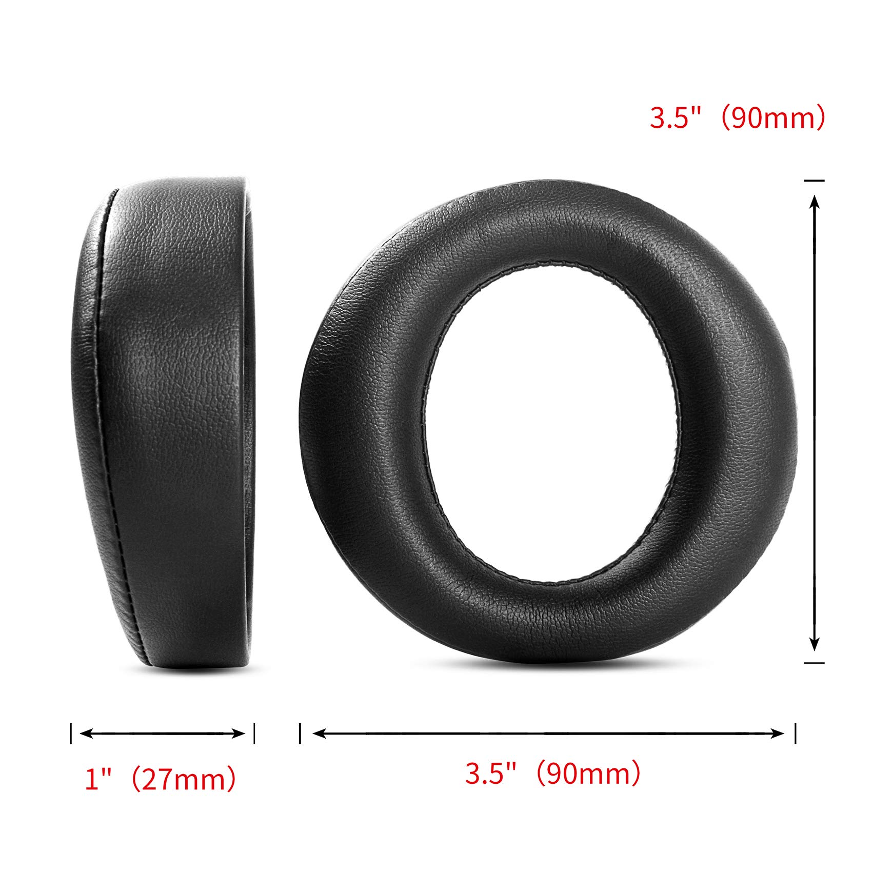 YDYBZB Ear Pads Ear Cushions Replacement Compatible with Sony PlayStation Gold Headset 7.1 Surround Sound PS4 2018/500 Million Limited Edition Headphone Protein Leather Earpads (Black)