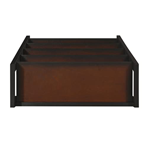 Linon Home Décor Crosby Black Cherry Five Shelf Bookcase