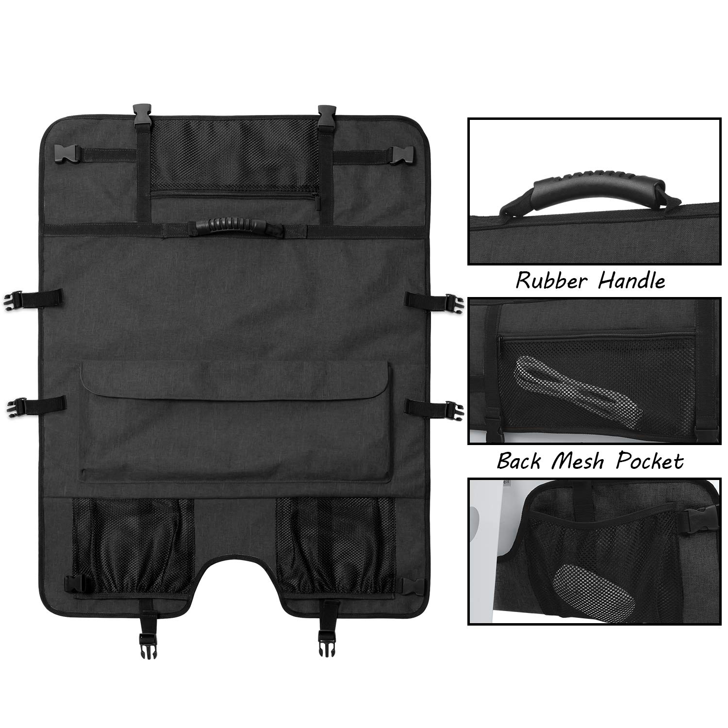 CURMIO Travel Carrying Bag Compatible for Apple 27" iMac Desktop Computer, Protective Storage Case Monitor Dust Cover Compatible with 27" iMac Screen and Accessories, Black, Patent Pending