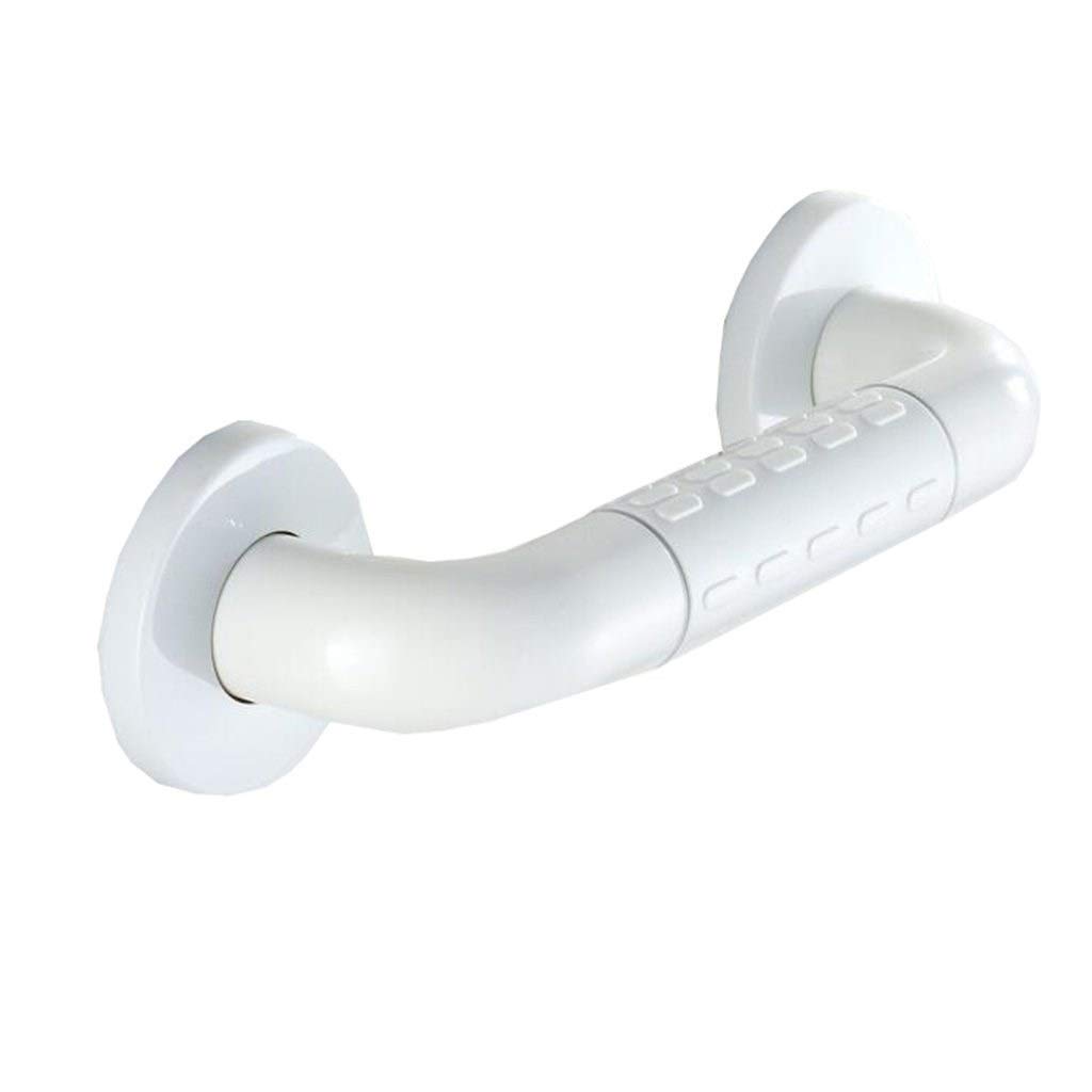 Shower Handicap Grab Bars for Bathroom Wall, Nylon Non-Slip Banisters Grab Rails Stainless Steel Straight Armrest,Bathtub Toilet Kitchen Stairway Hallway Safety Rail, Assist Support Handle White (Si