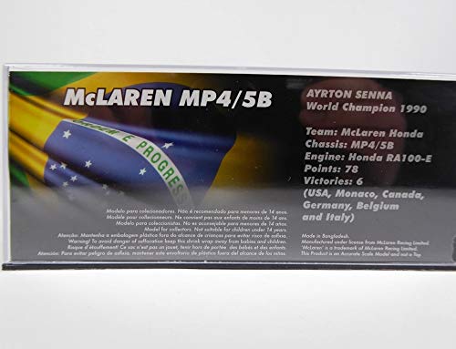 OPO 10 - Ayrton Senna McLaren MP4 / 5B # 27 World Champion 1990 - GB GP Formula 1-1:43 Altaya (712)