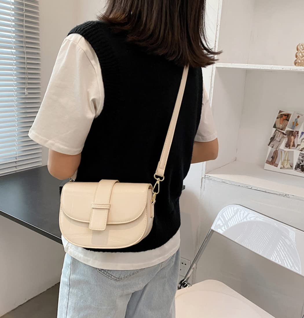 YXBQueen Black Bags for Women Purses and Handbags Genuine Leather Crossover Bag Over the Shoulder