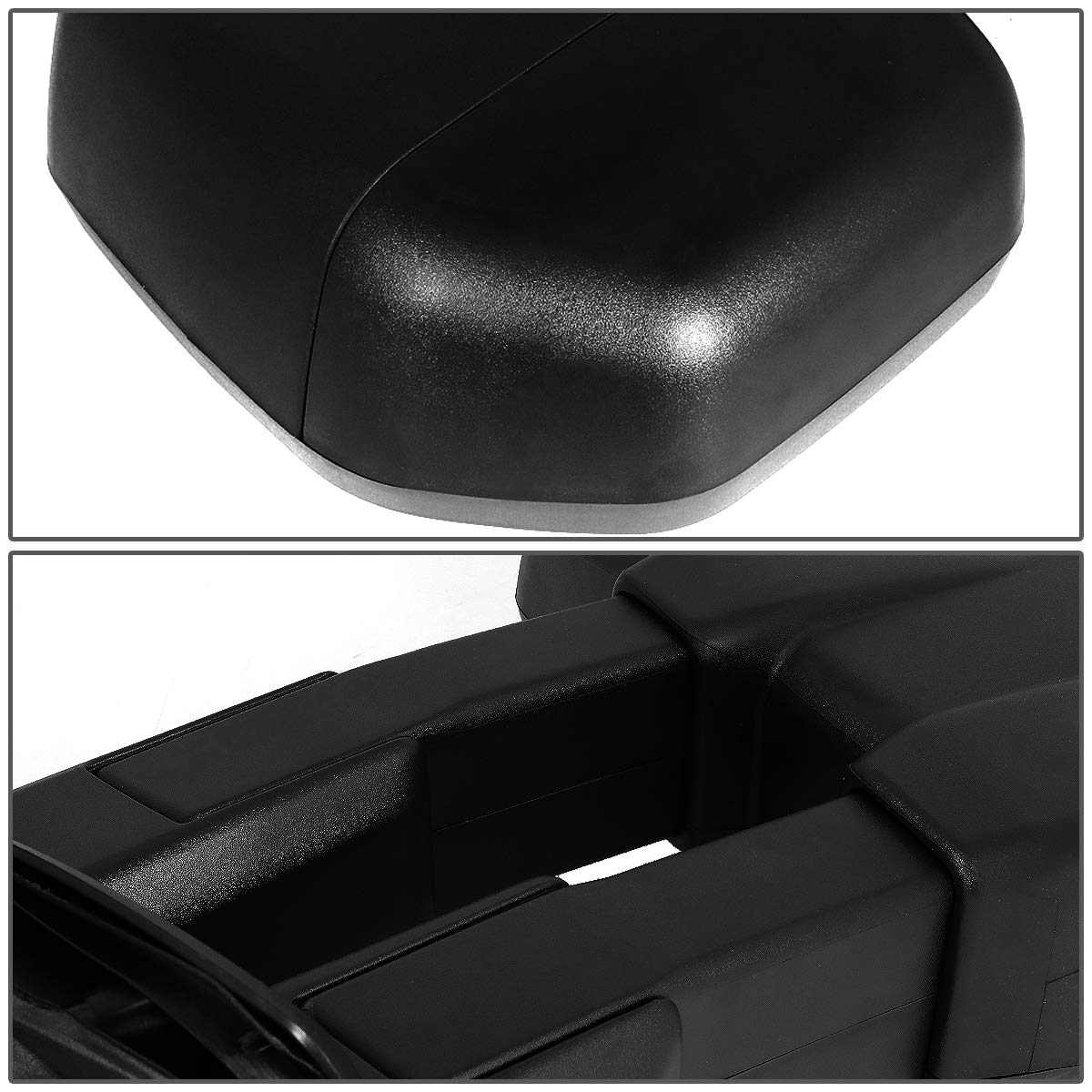 DNA Motoring TWM-058-T888-BK-CL Powered+Heated w/LED Turn Signal+Puddle Light Left+Right Side Towing Mirrors Replacement Compatible With 15-18 F-150 with 22-Pin Plug
