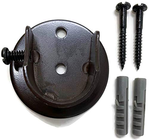 Urbanest Set of 2 Inside Mount Brackets for 1 1/8-inch to 1 1/4-inch Curtain Rods, Bronze