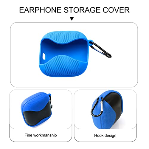 Gatuida ser of 3 Earbud Case Cover Anti- Lost Earbud Case Shockproof Earbud Case Carrying Case Carabiner Earphone Carrying
