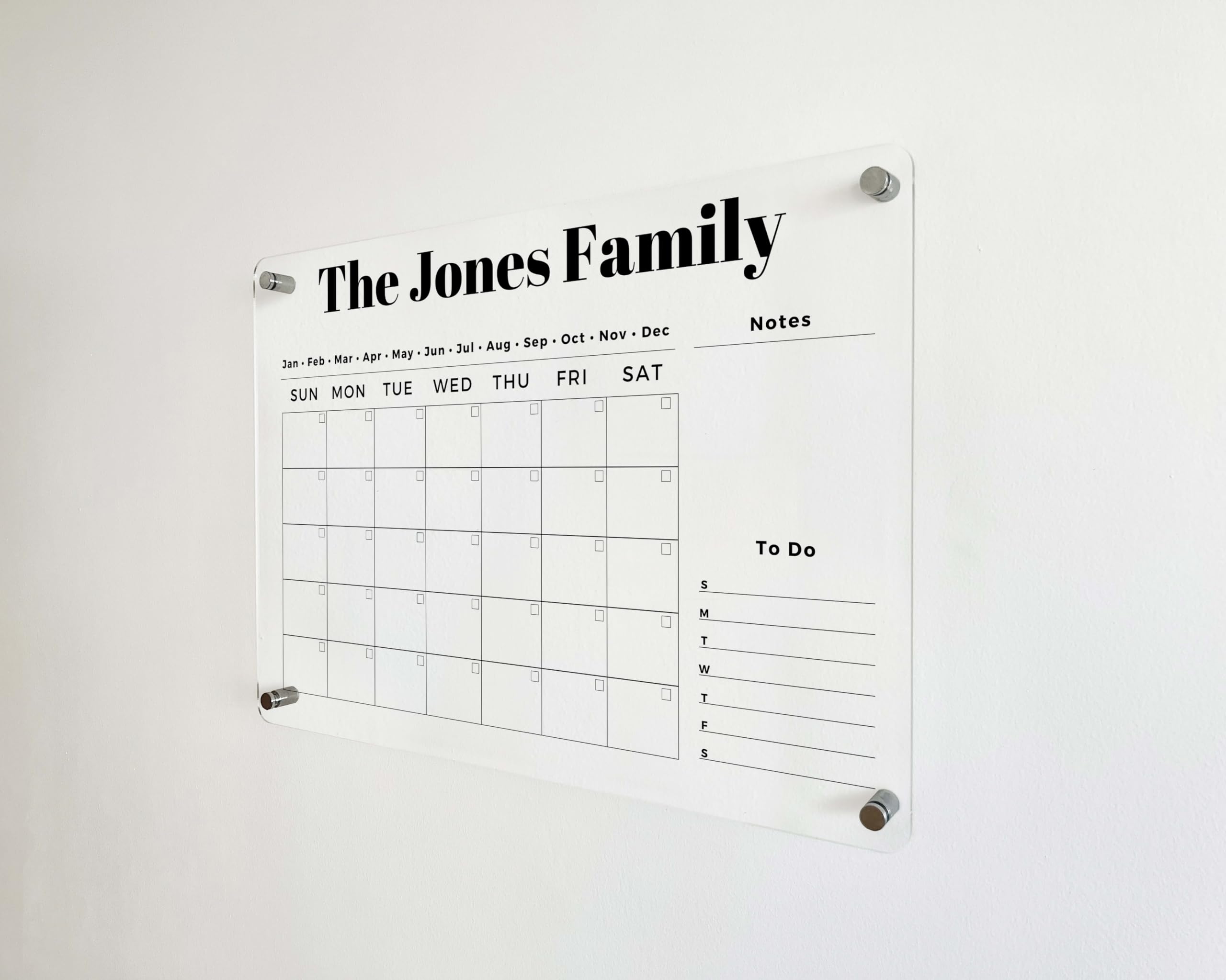 Custom Family Calendar Personalized Wall Calendar - Personalized Calendar 2024, Two Month Planner Family Calendar 2024 Calendar Marker (24"x18", Extra Package)