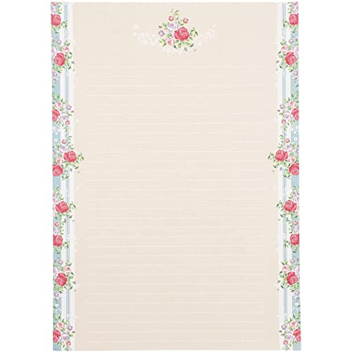 Paper Junkie 60 Sheets Vintage Floral Stationary with 30 Envelopes, Letter Writing Paper for Poems, Thank You Notes, Pen Pal, Scrapbook, Calligraphy (6 Designs, 10.2 x 7.25 In)