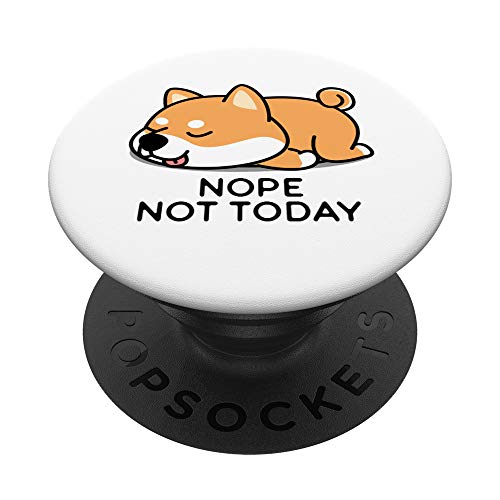 Shiba Inu Dog Puppy Animal Lover White Background PopSockets PopGrip: Swappable Grip for Phones & Tablets