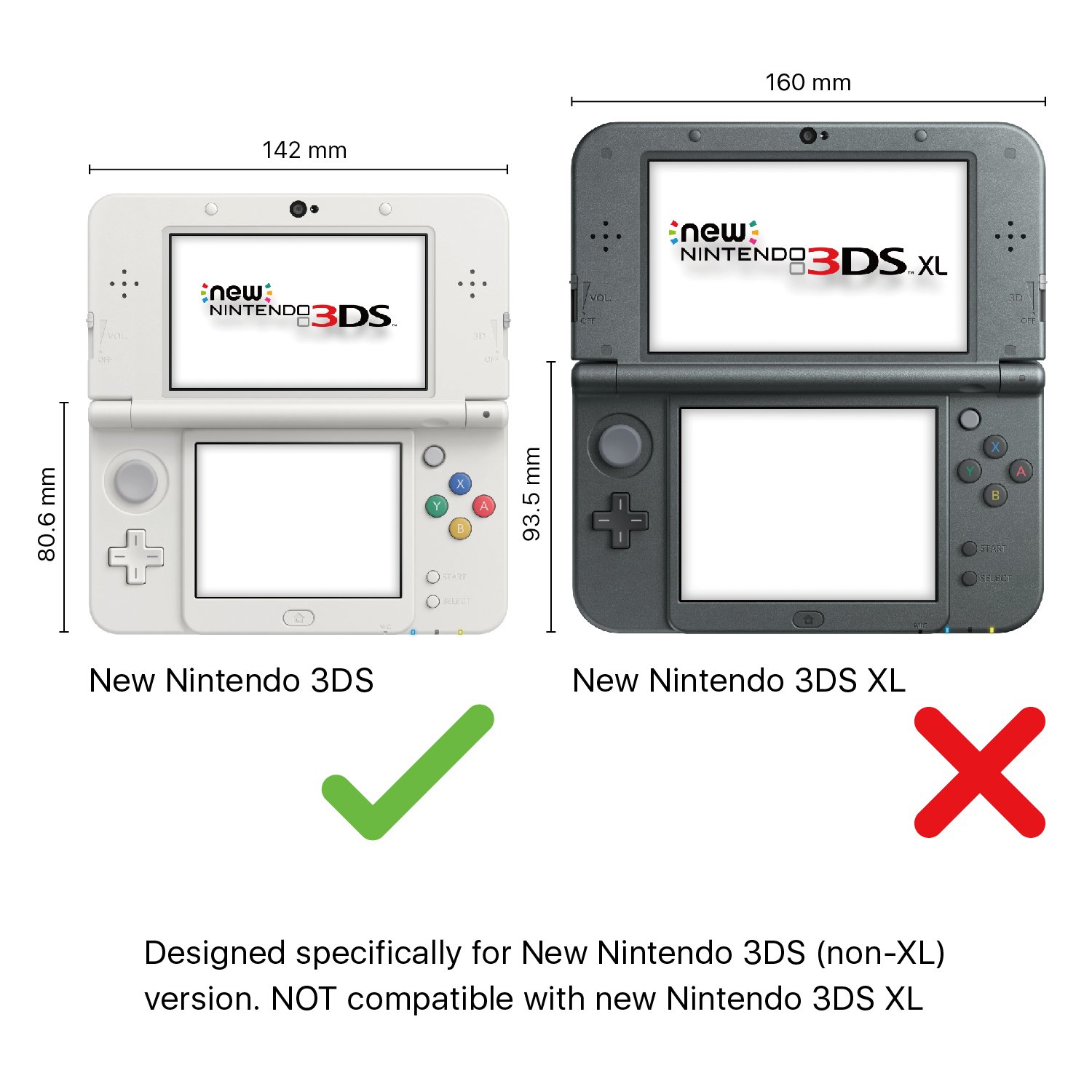 TNP New 3DS Screen Protector - Ultra Clear High Definition HD LCD Screen Protector Film Guard Skin Shield for New Nintendo 3DS 2015 Release