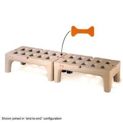 METRO Dunnage Rack,3000 lb,Polyethylene,48 W, Gray
