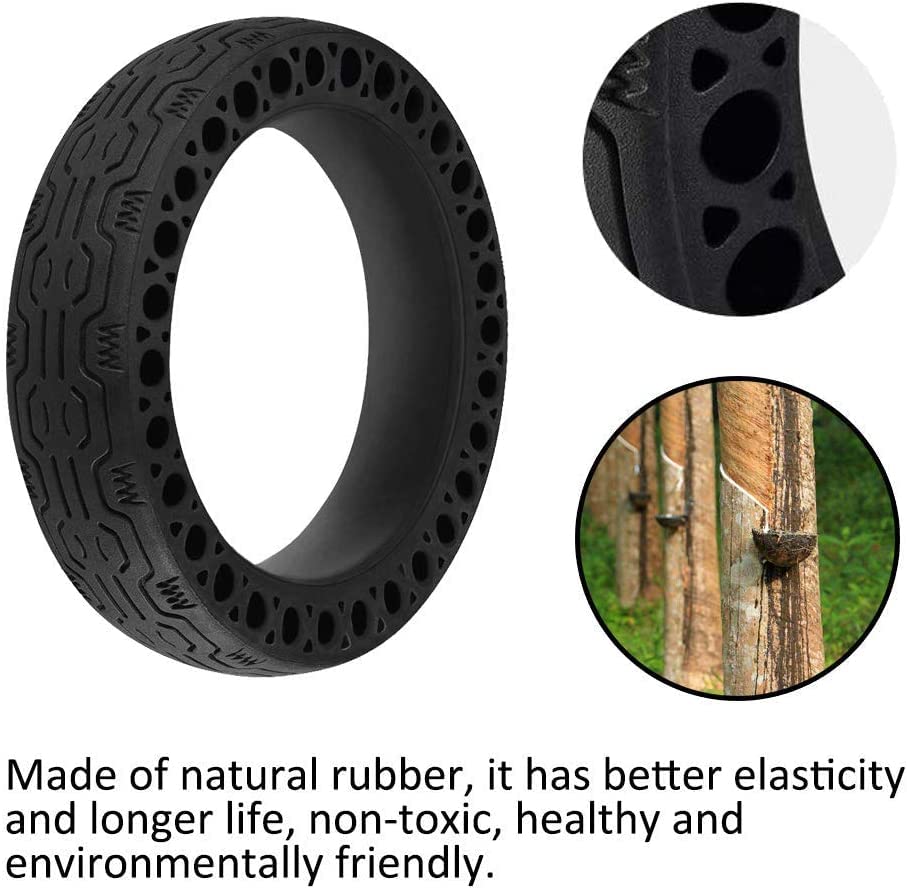 YBang Solid Tire 60/70-6.5 for Ninebot Segway Max G30 Electric Scooter 10 inch Spare Honeycomb Tire Explosion Proof (2 pcs)