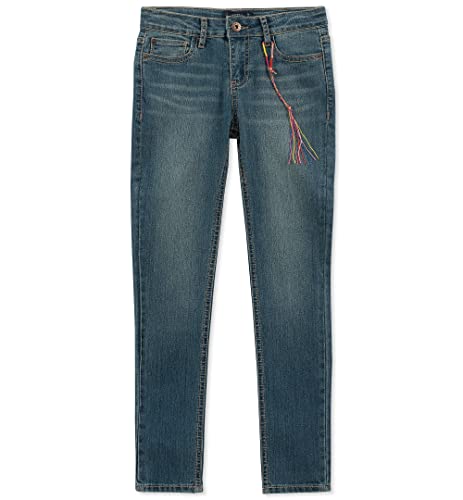 Lucky Brand Girls' Stretch Denim Jeans, Skinny Fit Pants with Zipper Closure & 5 Pockets, Ada Wash, 14