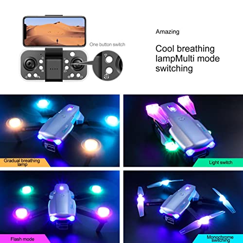 ZZKHGo Drone with 4K Dual HD FPV Camera, Remote Control Toys Gifts for Boys and Girls, Optical Fl-ow Localization, with Altitude Hold, Headless Mode, One Key Start and Outdoor Carrying Case (White)