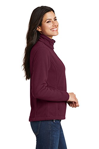 Port Authority Ladies Value Fleece Jacket, Maroon, Medium