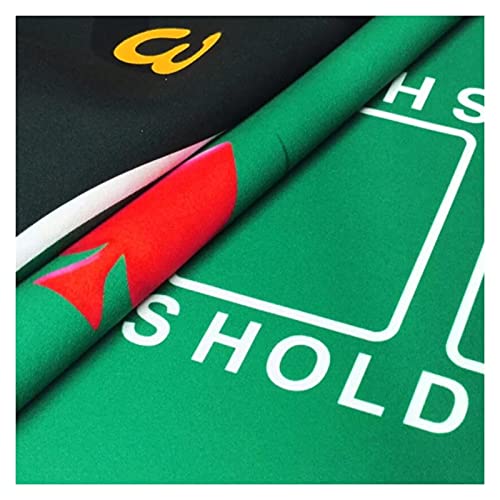 Felt Portable Poker Table Mat Texas Poker Board Game Rubber Cushion Tablecloth Party Games Texas Tabletop Mat Poker Mat (Color : Blue)