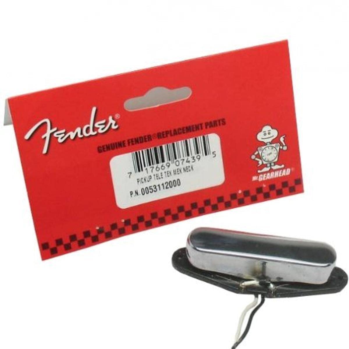 Fender Single Tex-Mex Strat Neck Pickup & F Neckplate Chrome