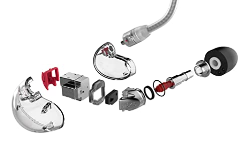Shure SE846 PRO Gen 2 Wired Sound Isolating Earphones, Secure in-Ear Earbuds, High-End Professional Sound, Hi-Def Four Drivers, Upgraded Sound Filters, Durable Quality, Customizable Frequency - Clear