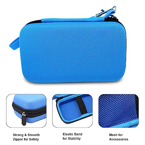 Travel Case for EASEGMER RS-8M RS-1 for HigoKids Q4 Kids Handheld Game Portable Video Game Player (Blue)