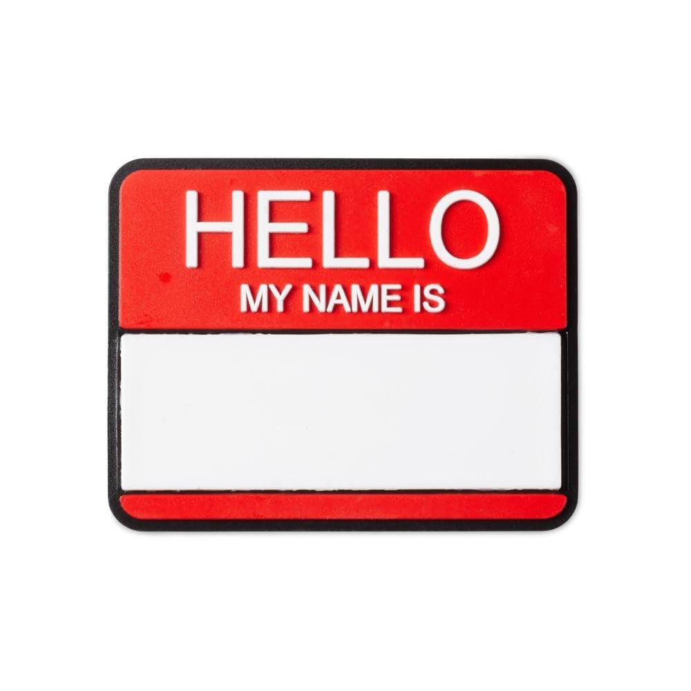 Crocs Occupation Shoe Charms| Jibbitz, Hello My Name is, One Size