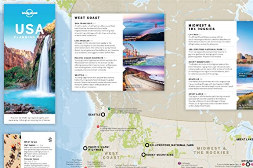 Lonely Planet USA Planning Map 1